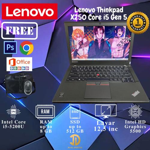 Promo Laptop Lenovo Thinkpad X250 Core i5 Gen5- SSD 128GB - RAM 4GB ...