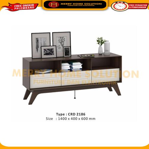 Jual meja tv minimalis / rak tv crd 2186 buffet tv furniture palembang ...