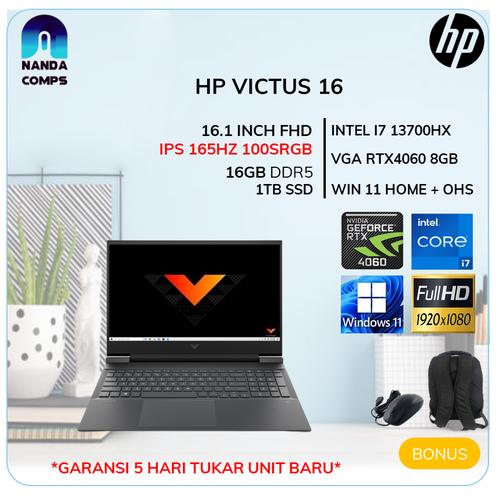 Jual Hp Victus 16 i7 13700HX Rtx4060 8gb 16gb 1tb 16.1 Inch Fhd Ips ...