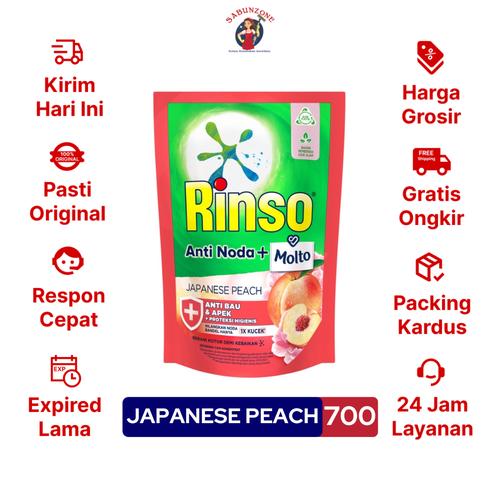 Jual Deterjen Cair Rinso Molto Japanese Peach 700 ml - Kota Surabaya ...