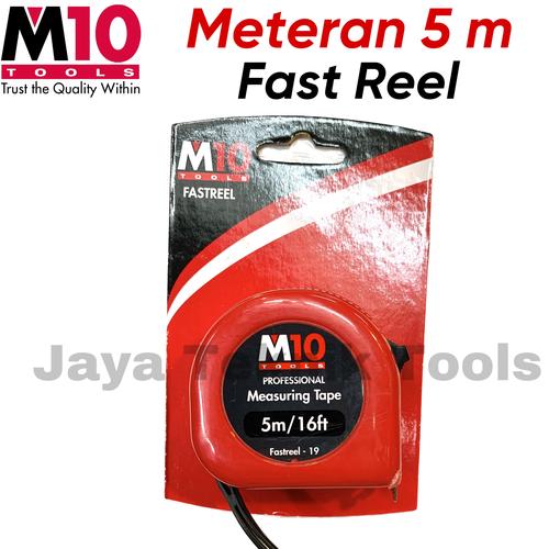 Jual Meteran 5 meter M10 Fast Reel Measuring Tape Besi Magnet - Jakarta ...