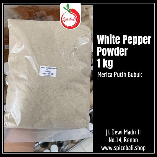 Jual 1 Kg White Pepper Powder / Lada Putih Bubuk / Merica Putih Bubuk ...