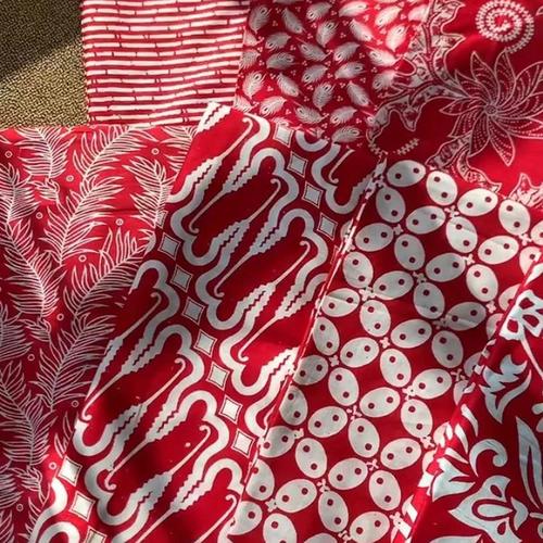 Jual Kain Batik Merah Putih/ Kain Batik Meteran/ - motif 10 - Kota ...
