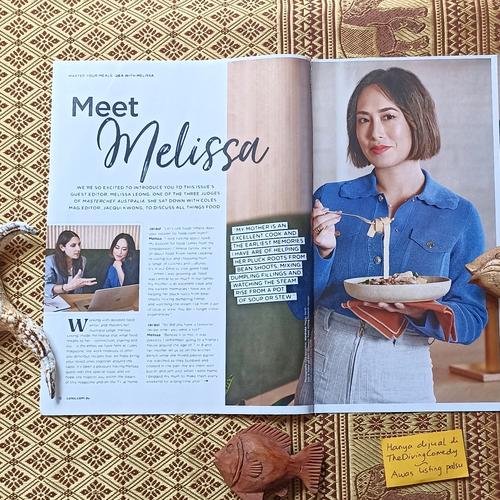 Jual Melissa Leong Masterchef celebrity chef interview, kliping profil ...
