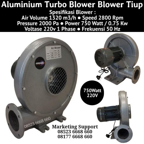 Jual Blower Tiup Turbo Blower Aluminium Casing 750Watt 220V 2800Rpm ...
