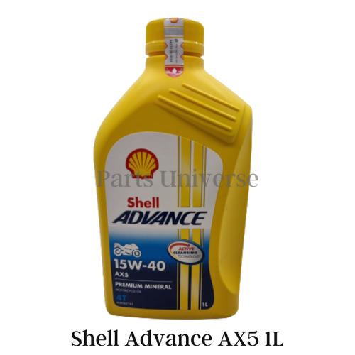 Jual Shell Advance AX5 15W40 Premium Mineral 1L Oli Motor Original ...
