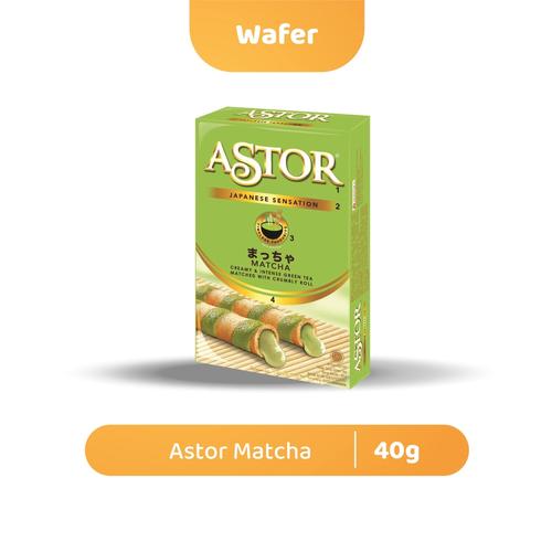 Jual Astor Japanese Sensation Matcha / Wafer Stick Teh Hijau 40 gram ...