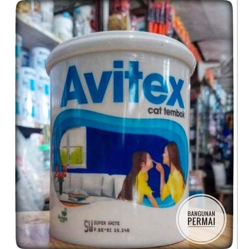Jual Avitex 5Kg Cat Tembok Kamar Gipsum Plafon/Cat Tembok Interior ...