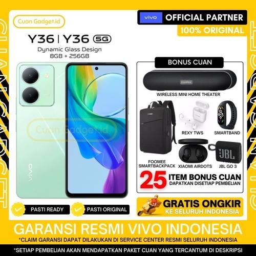 Promo VIVO Y36 5G 8/256 VIVO Y 36 4G 8/256 GARANSI RESMI INDONESIA - 4G METEOR BLACK, BONUS 25 ...