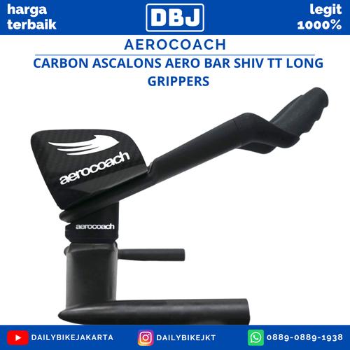 Jual AEROCOACH CARBON ASCALONS AERO BAR SHIV TT LONG GRIPPERS - 15 ...