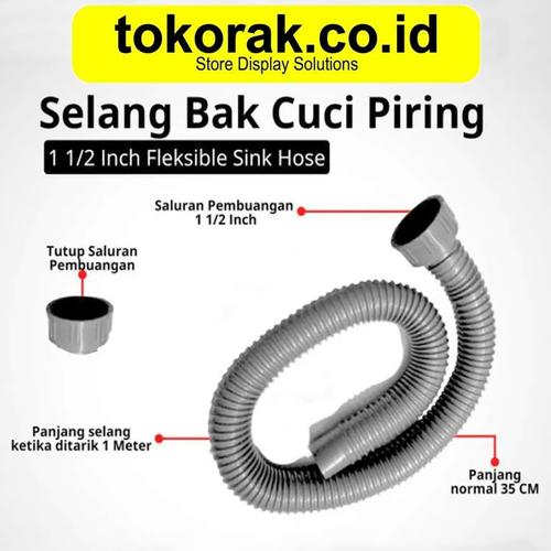 Jual SELANG AFUR WASTAFEL BAK CUCI PIRING ABU 1,5 INCH HIPPO AVUR SINK ...