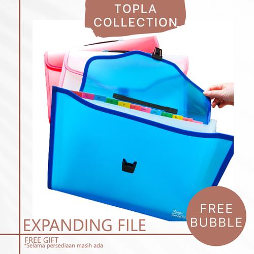 Jual TOPLA Expanding File Folio F4 Map Sekat Dompet Plastik 9928 ...