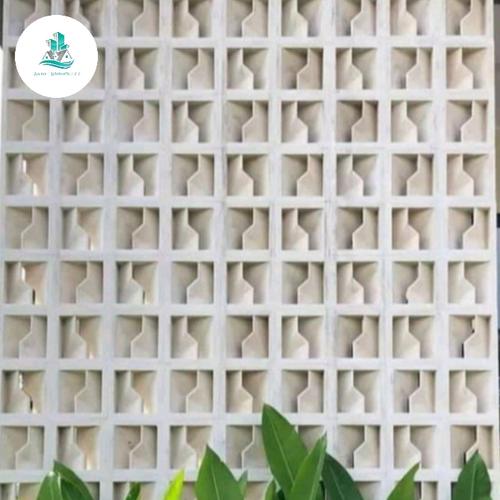 Jual roster beton putih motif petir 2sisi/Roster anti tampias - Abu-abu ...