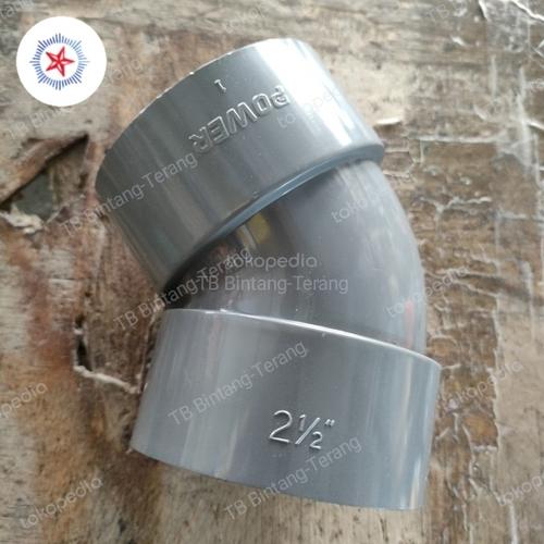 Jual KNEE KENI ELBOW 45 DERAJAT 2 1/2" INCH D SAMBUNGAN PIPA PVC - Kota ...
