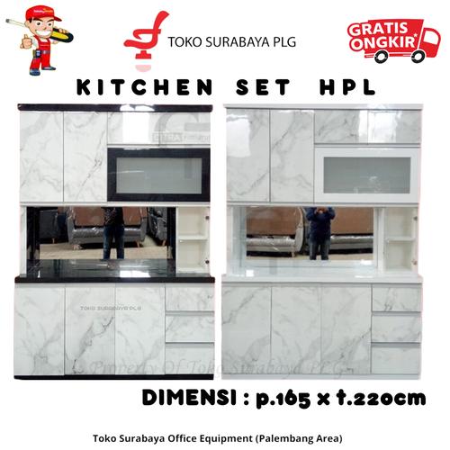 Jual Lemari Piring 4 Pintu Hpl Multiplek Hidrolik | Rak Piring Kitchen ...