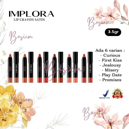 Jual IMPLORA LIP CRAYON SATIN - IMPLORA LIPSTICK CRAYON BPOM ORIGINAL ...