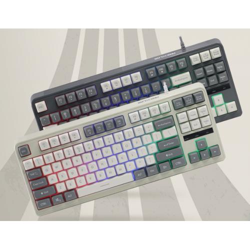 Jual Rexus Battlefire K87M TKL RGB Wired Gaming Keyboard - cream white ...