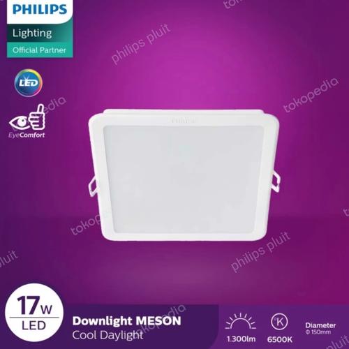 Jual Philips 59467 Meson Square 17 Watt Downlight LED bentuk persegi ...