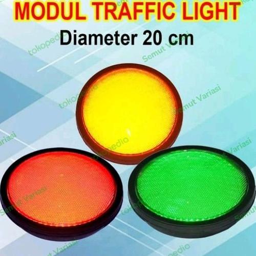 Jual FF MODUL LAMPU LED TRAFFIC LIGHT 20cm SET MIKA RUMAH LAMPU ...