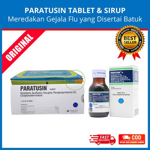 Jual PARATUSIN 10 TABLET & PARATUSIN SIRUP BOTOL 60 ML - Obat Flu ...