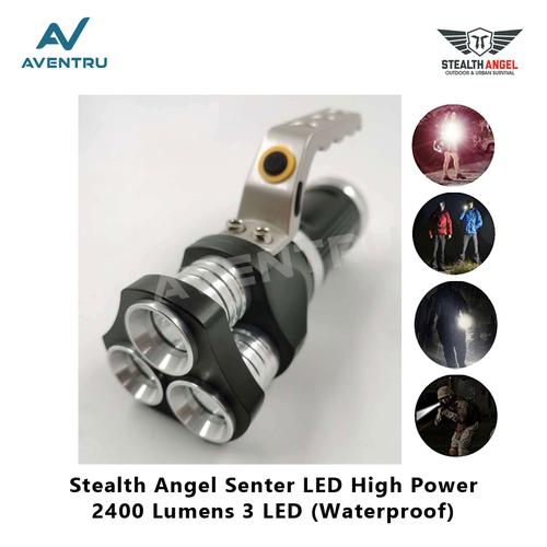 Jual Senter Police Swat LED Flashlight Emergency Stealth Angel ...