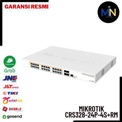 Jual Mikrotik CRS328-24P-4S+RM 24 Port Gigabit POE Switch Layer ...
