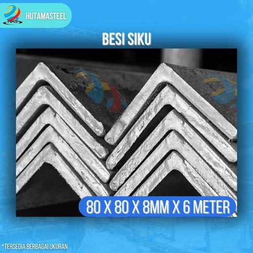 Jual Besi Siku SNI 80x80x8mmx6000 - Tersedia Merk IBB, KS, KOS, KPSS ...