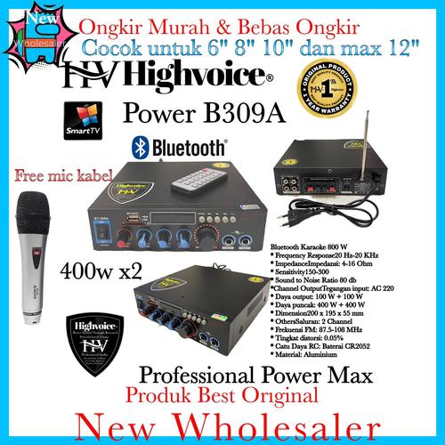 Jual Power Amplifier Karaoke Highvoice B309A bluetooth original room sound - Jakarta Barat ...