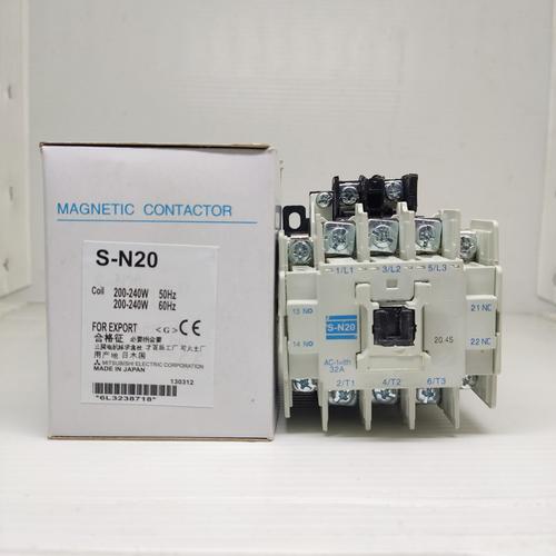 Jual Kontaktor / Contactor Mitsubishi S-N20 SN-20 SN 20 SN20 220v ...