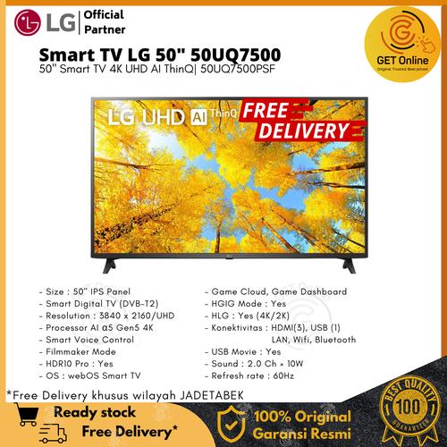 Jual LG 50UQ7500 Smart TV 43" 4K Smart UHD AI ThinQ | 50UQ7500PSF ...