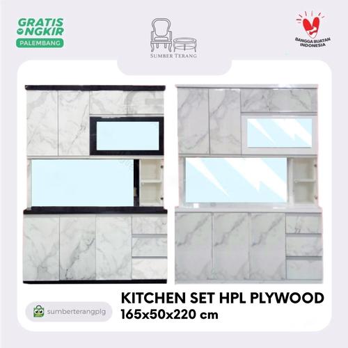 Jual Rak Dapur Lemari Piring 4 pintu HPL Multiplek Rak Piring Kitchen ...