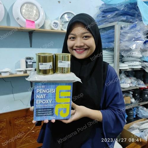 Jual Nat Keramik Dapur Putih AM 55 Pengisi Nat Keramik 3 Komponen Jadi ...