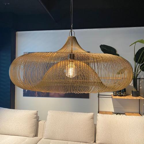 Jual Kap Lampu Gantung Rotan | Rattan Pendant Light | Lampu Rotan KL136 ...