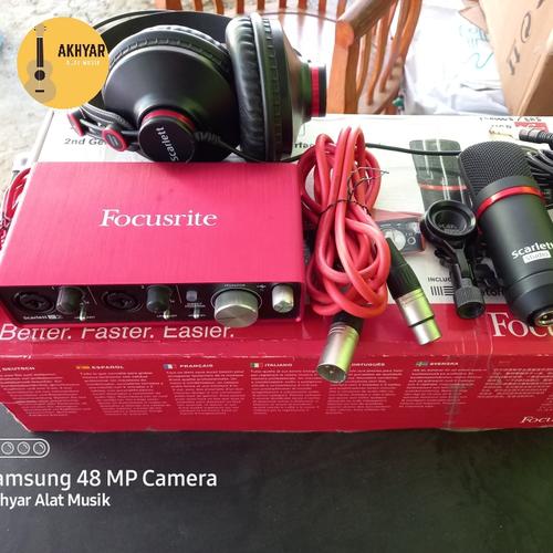 Jual Focusrite Scarlett 2i2 2nd Gen Second Generation Studio Recording Pack - Kab. Bantul ...