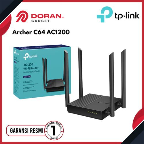 Jual TP-Link Archer C64 AC1200 Wifi Router Dual-Band Full Gigabit ...