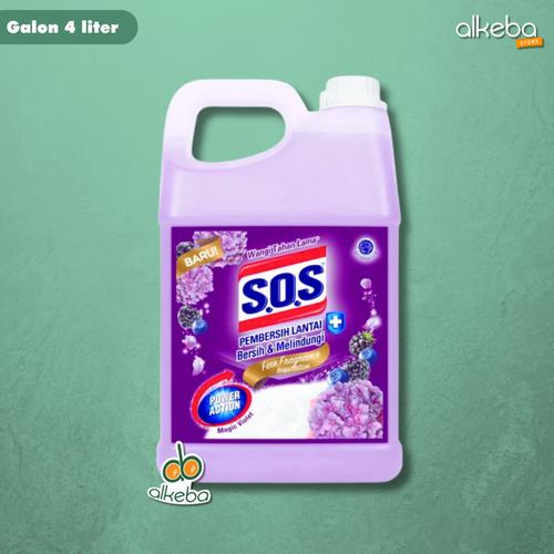 Jual SOS Floor cleaner 4 liter magic violet sabun cuci lantai - Kota ...