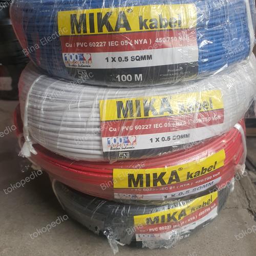 Jual Kabel Listrik NYA 0.5 0,5 0.5mm 0,5mm 100M 100 Meter Mika Cable ...