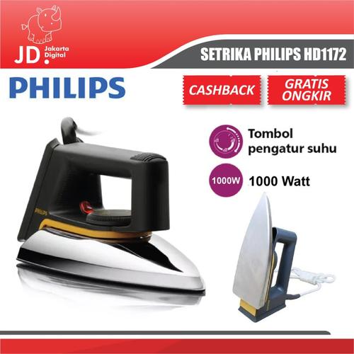 Promo Setrika Philips HD1172 ceramic coating 2 X durable philip HD 1172 ...