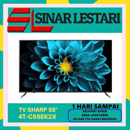 Promo SHARP 4T-C55EK2X ANDROID TV 55 INCH 4K FRAMELESS WITH GOOGLE ...