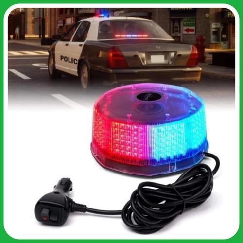 Jual Warning Light Strobo Rotary LED Beacon DC 12V Merah - Biru ...