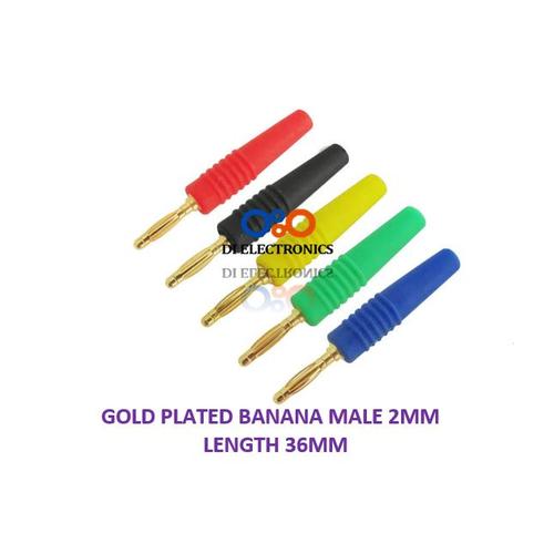 Jual P3011 2mm Banana Jack Male Gold Plated 36mm Test Probe Power ...