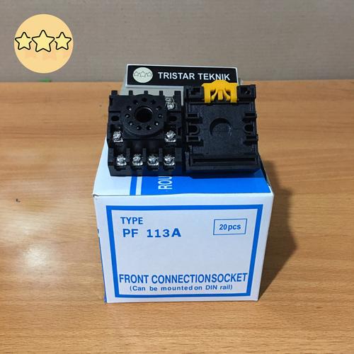 Jual SOCKET PF113A 11PIN 11 PIN PF113AE 11 KAKI UTK RELAY OMRON MK3P ...