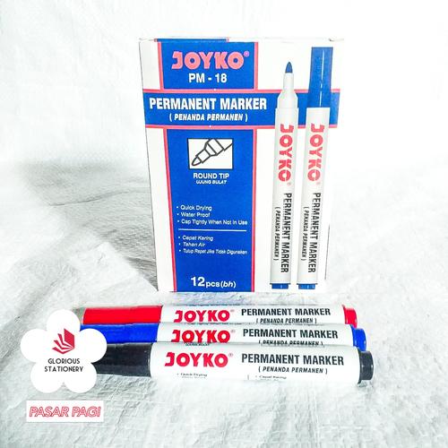Jual spidol permanen merk Joyko - Hitam, 1 pak - Jakarta Barat ...