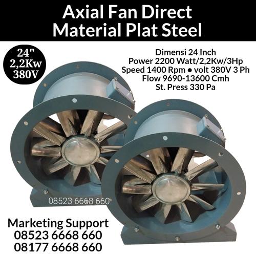 Jual Axial Fan Direct 24"Axial Blower Plat Steel 24" 2200Watt 1400Rpm ...