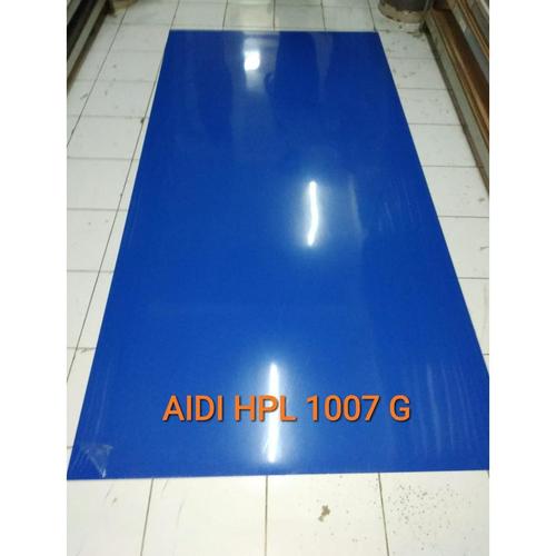 Jual AH 1007G HPL BLUE GLOSSY HPL SOLID GLOSSY HPL BIRU POLOS KILAP HPL ...