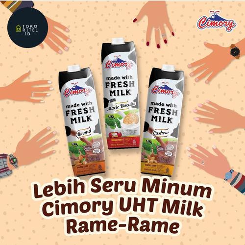Jual Susu UHT Cimory 1 Liter All Varian/Cimory Fresh Milk Almond Cashew ...