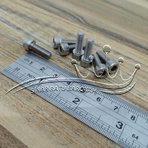 Jual BAUT L M5X15 STAINLESS M5 X 15 1,5cm SUS 304 SS KUNCI L 4 BAUT 8 ...