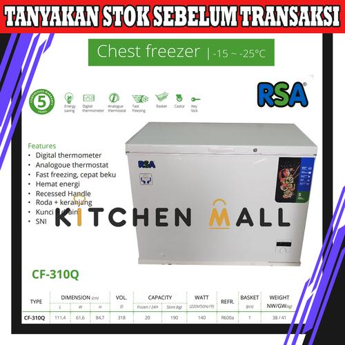 Jual RSA CF-310Q chest freezer 310 liter original garansi resmi/box ...
