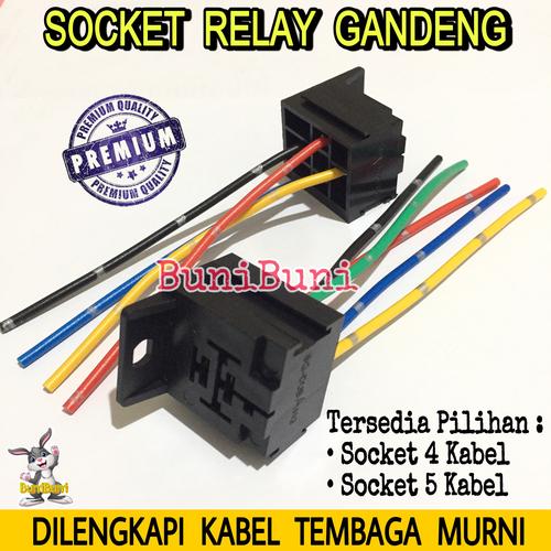 Jual SOCKET SOKET RUMAH RELAY KAKI 4 / 5 MODEL GANDENG Untuk Lampu ...