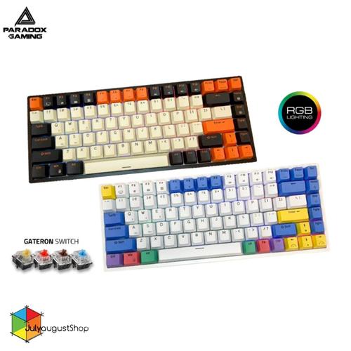 Promo PARADOX GAMING MECHANICAL KEYBOARD GHOST ZX84 CARBON WIRELESS RGB ...